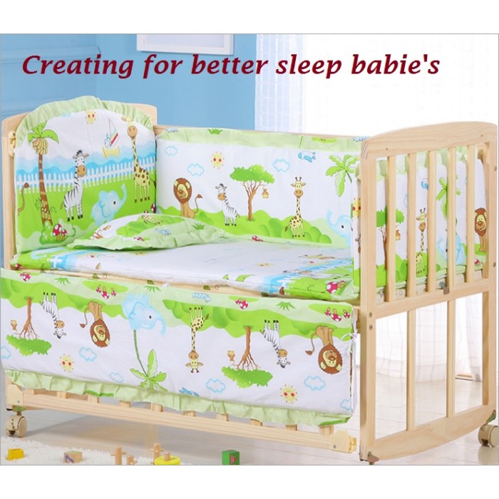 OSUKI Baby Cot With Bedding Bump Set