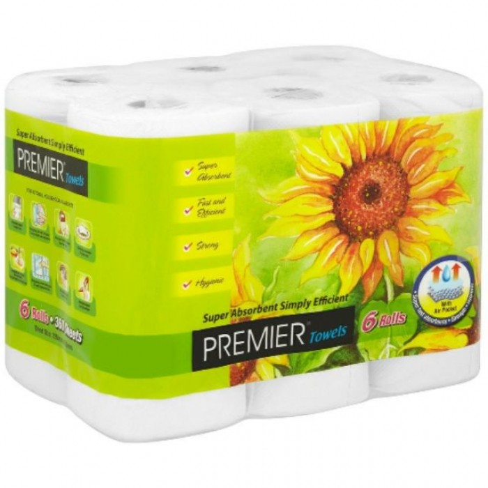 PREMIER Kitchen Tissue Towel 1 Roll X 60 Pcs premier-kitchen-tissue-towel-1-roll-x-60-pcs